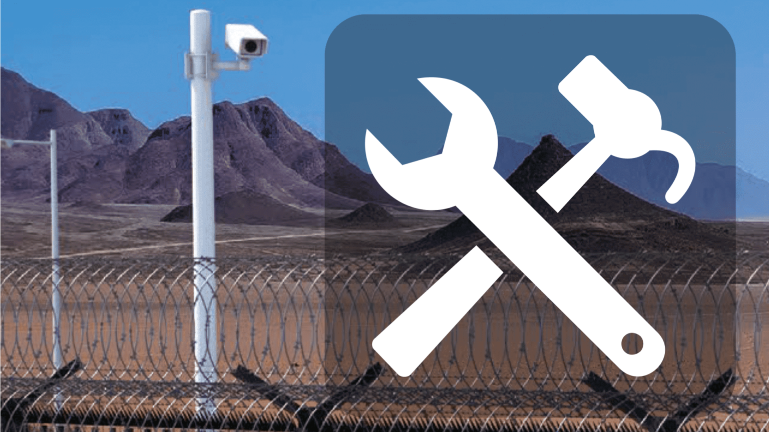 Security Camera Poles for Surveillance in Dubai, UAE | Aravali Fence